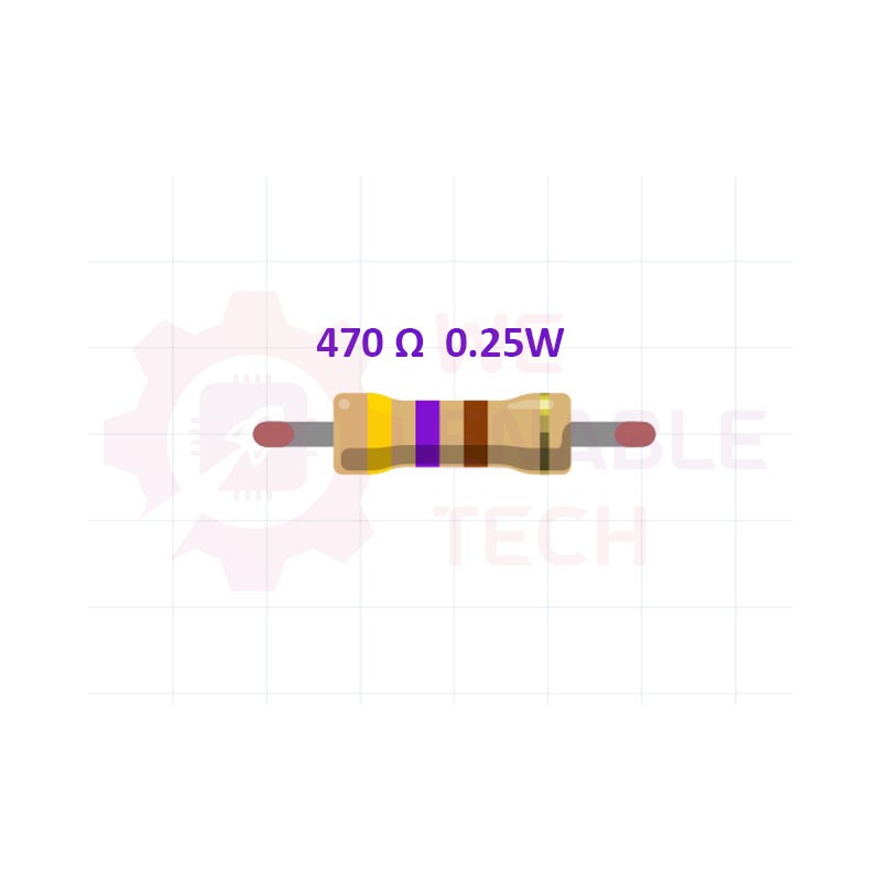 4.7k ohm 0.25W Resistor (ප්‍රතිරෝධක) in Sri Lanka